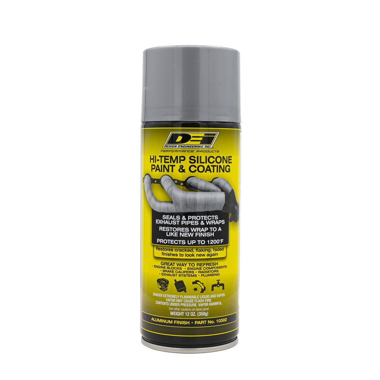 DEI Hi-Temp Silicone Coating Spray - Aluminum – GUMOTORSPORT