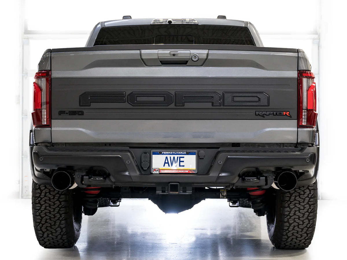 AWE Gen 3 Raptor F-150 R SwitchPath Exhaust - Diamond Black Tips ...