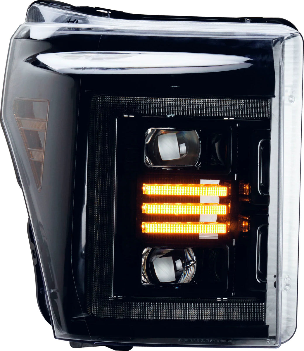 OLM Essential Series LED Headlights (White DRL) - 2011-2016 Ford Super ...