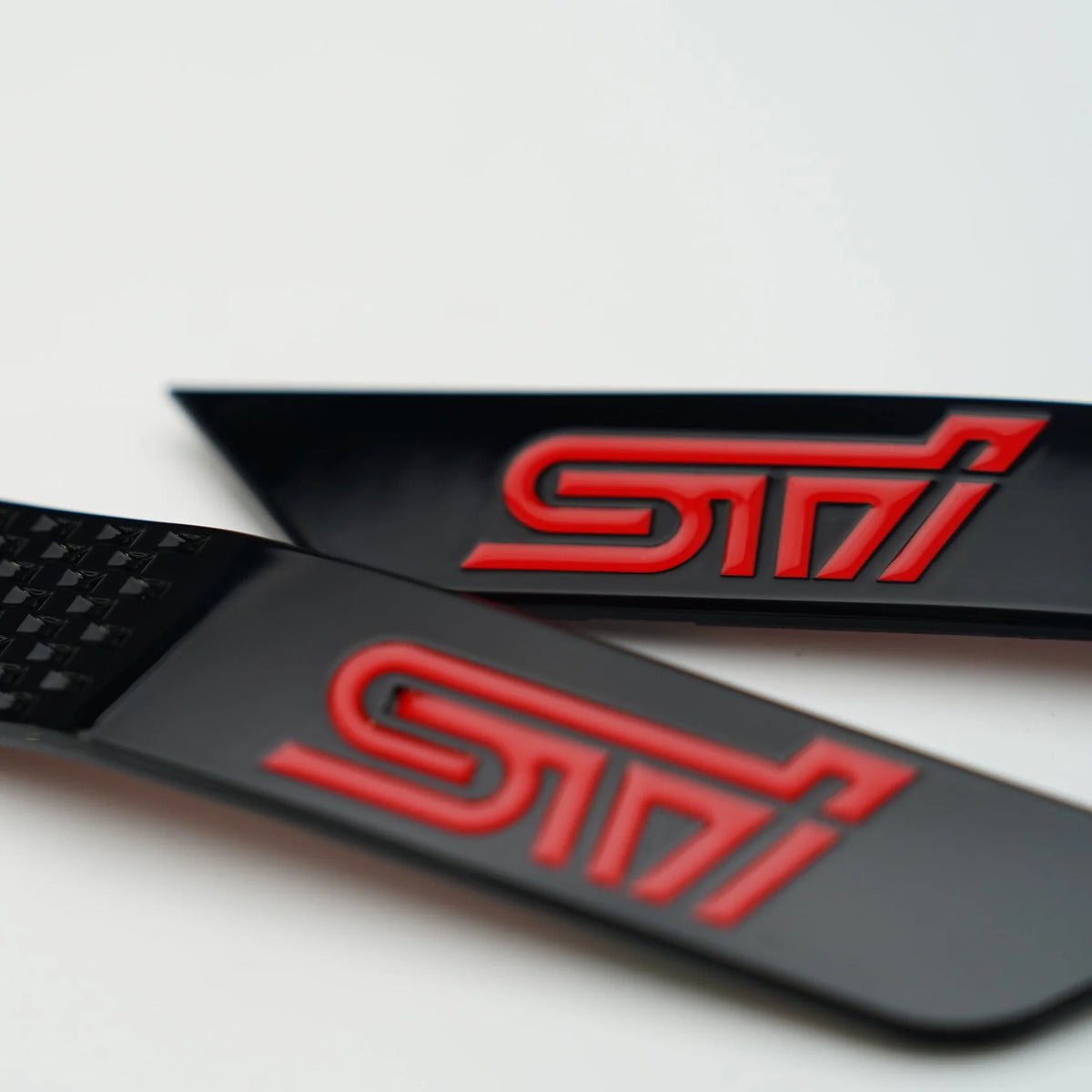 GCS STI Red Gloss Fender Emblems Subaru WRX / STI 2015-2021 | 15STIGBF ...