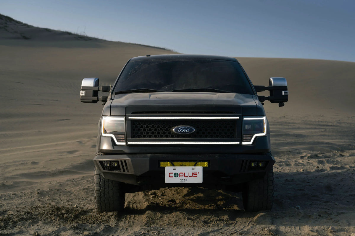 OLM Ford F150 (2009 - 2014) Hybrid Headlights (White DRL) - Essential ...