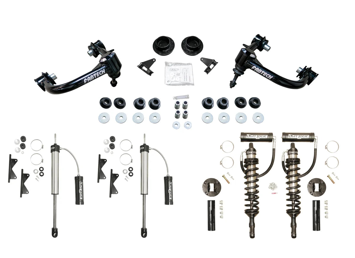 Fabtech 2024 + Toyota Tacoma 3in UCA Kit w/ Ball Joint & 2.5 Coilovers ...