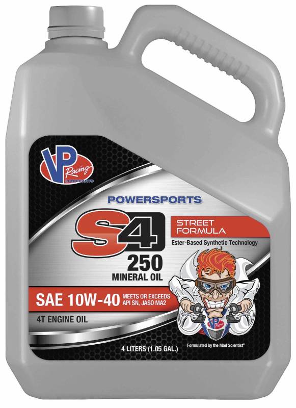 VP Racing Lubricants S4-250 10W40 Mineral 4L ( 4 Pack ) – GUMOTORSPORT