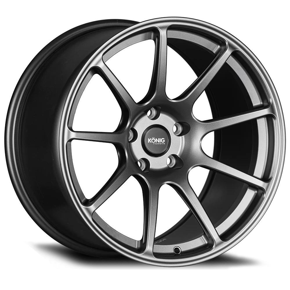 Konig Forged F5R 18x10 5x120 ET40 Ash Silver Wheel (Knurled Bead ...