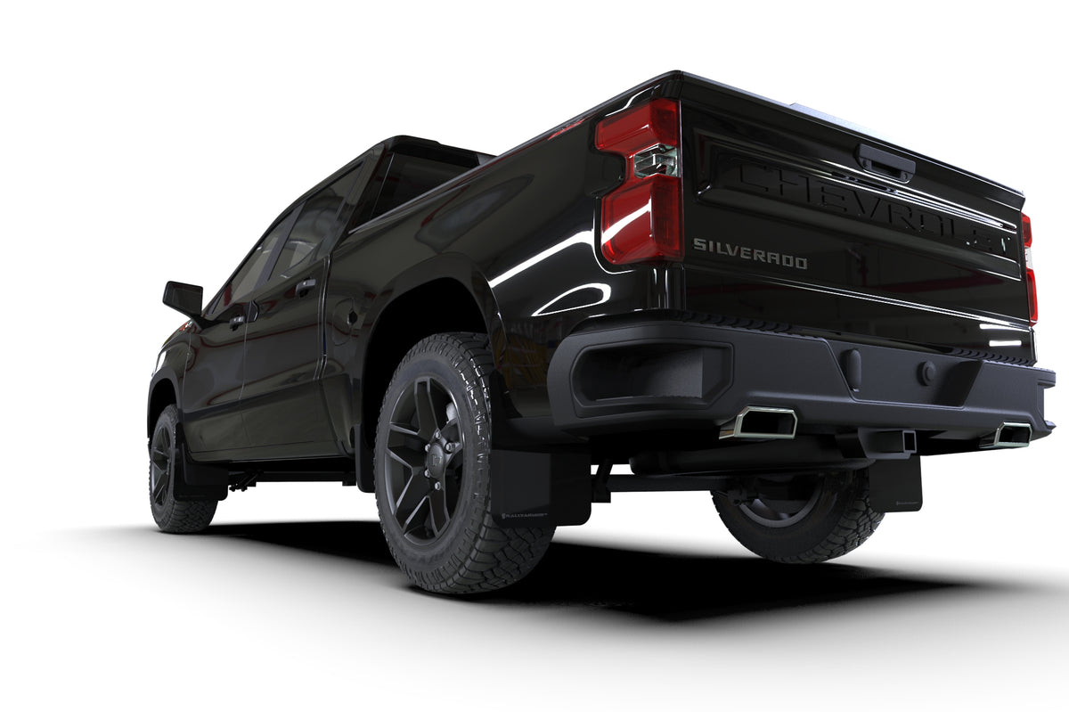 Rally Armor 2019 - 2024 Gen 4 Chevy Silverado 1500 Black UR Mud Flap M ...