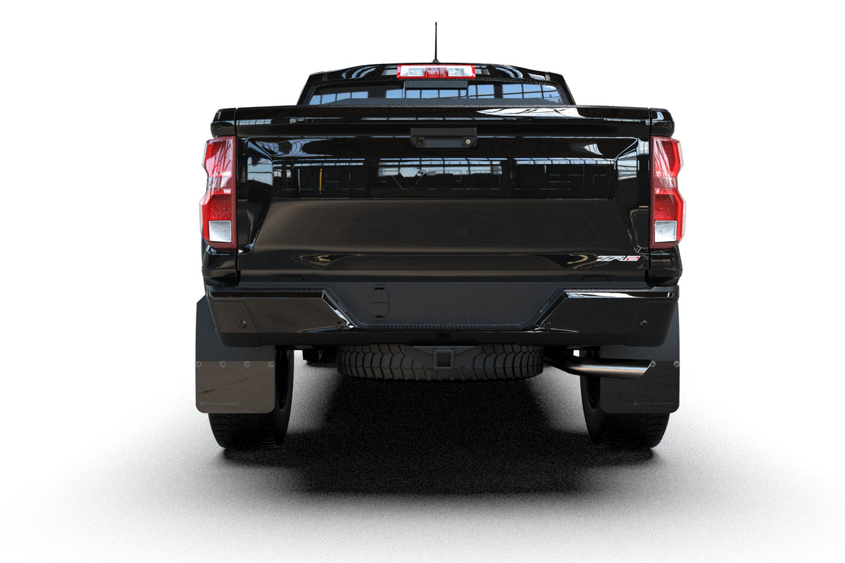 Rally Armor 2023 + Chevy Colorado ZR2 Black Mud Flap - Metallic Black ...