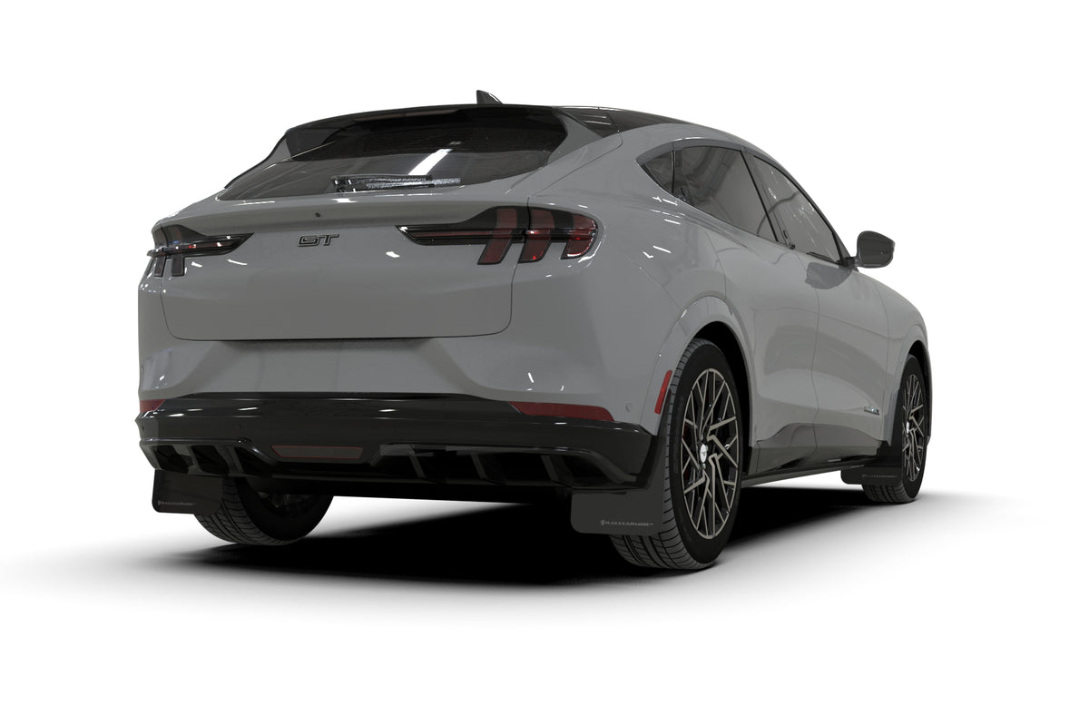 Rally Armor 2021 + Ford Mustang Mach-E Black UR Mud Flap w/ Dark Grey ...