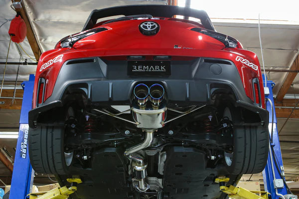REMARK 2023+ Toyota GR Corolla Dual Center Exit w/ Resonator Burnt Sta ...