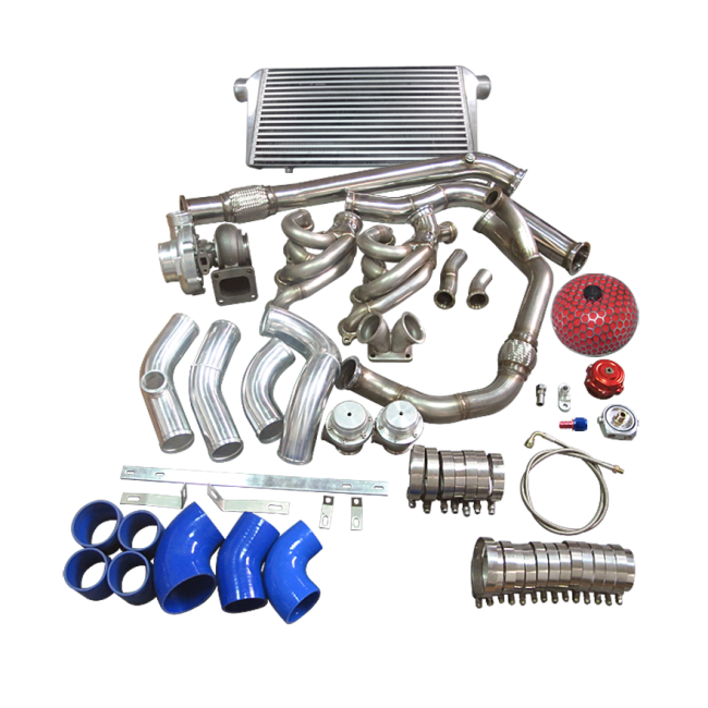 CxRacing Turbo Kit Inc Manifold / Downpipe / Intercooler 240SX S13 S14 ...