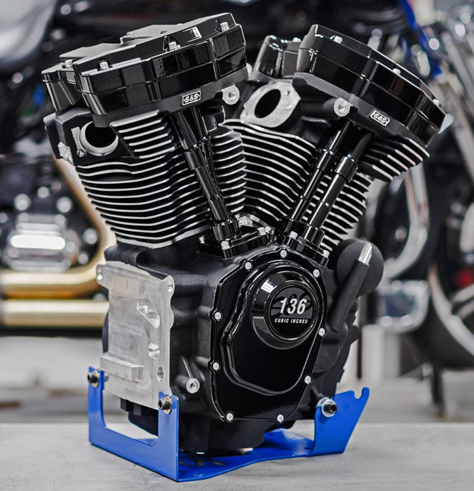 S&S Cycle Harley Davidson 2017 - 2023 Oil-Cooled M8 Touring MK136 Blac ...