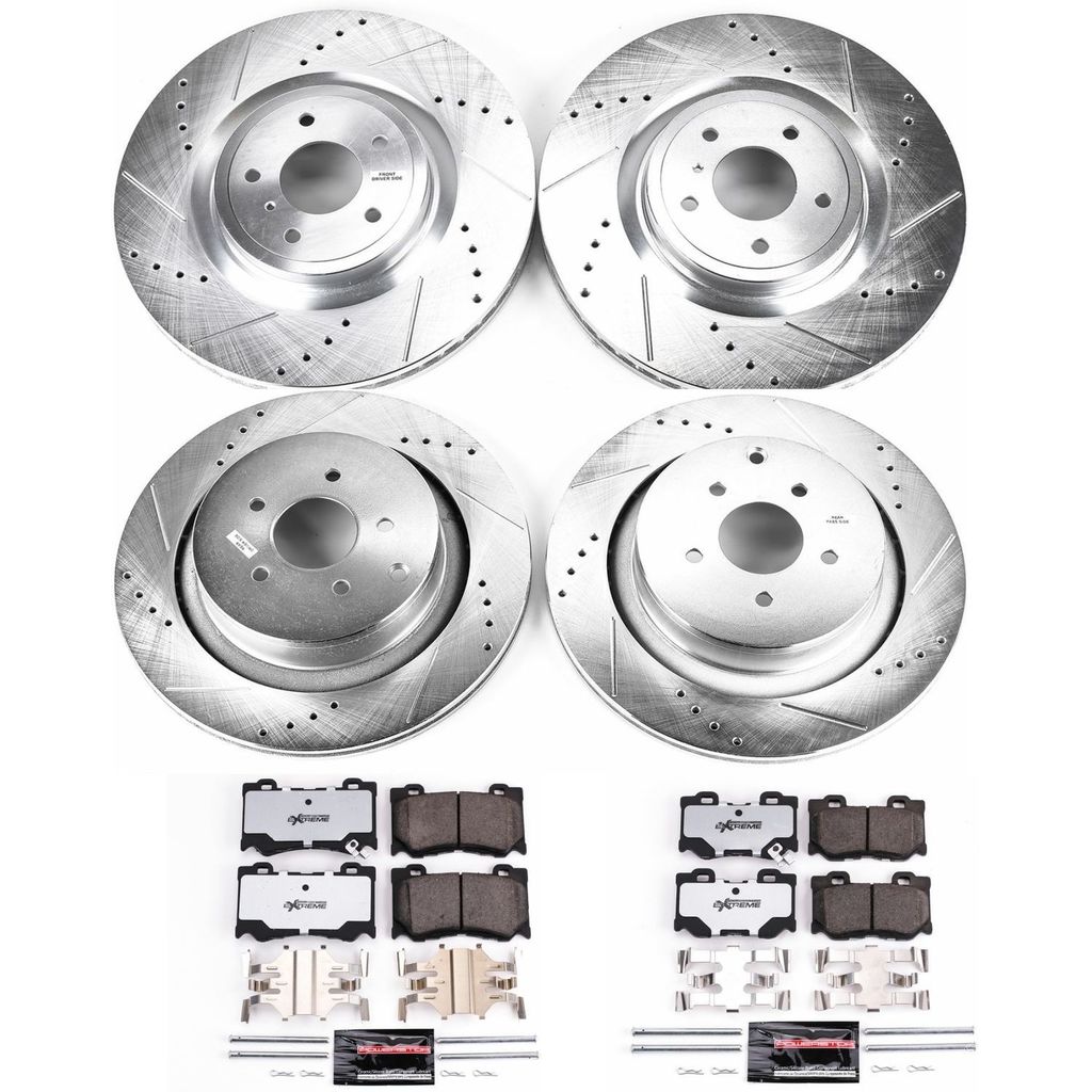 Power Stop 2014 - 2020 Infiniti Q50 ( 4 piston ) Redsport / 2017 - 202 ...