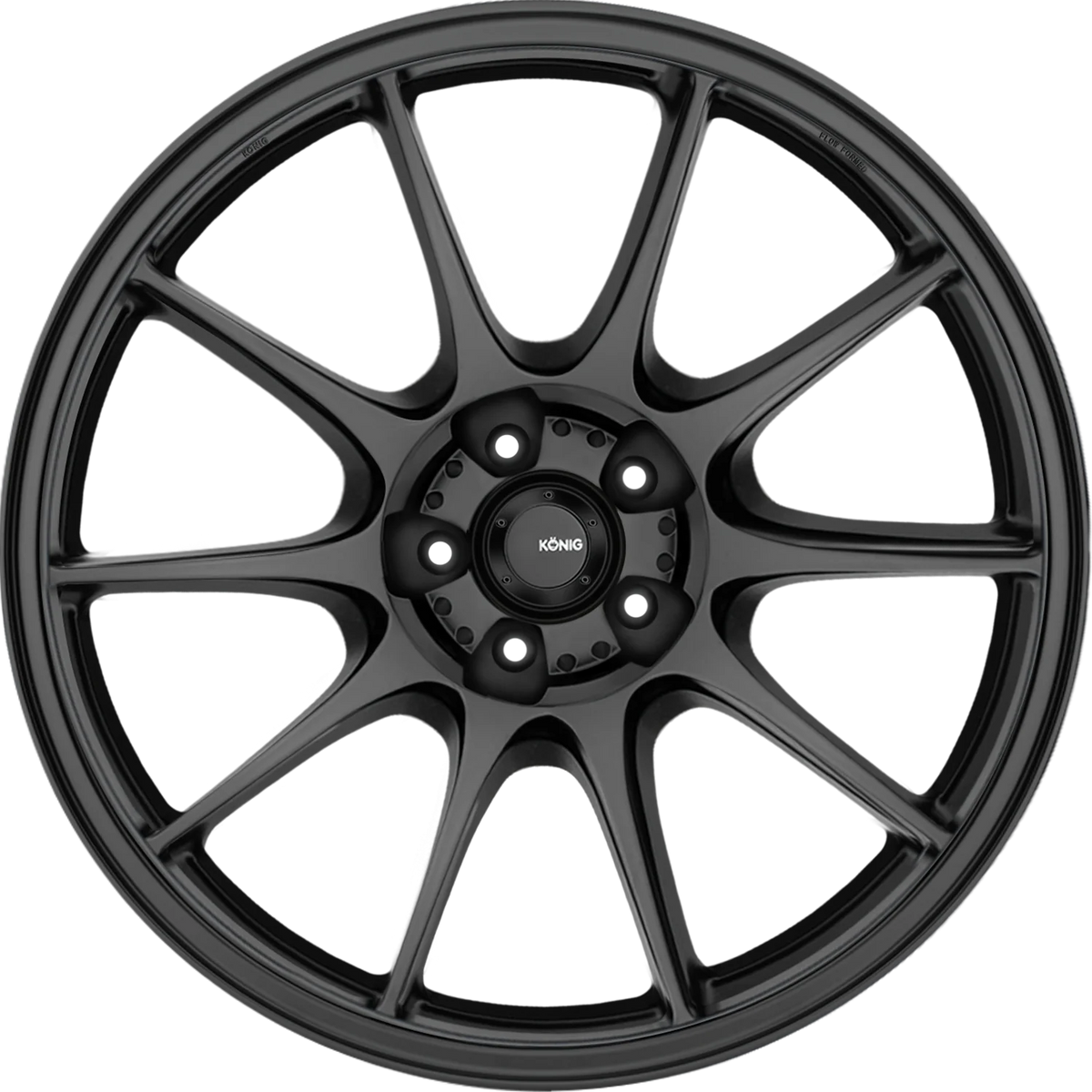 Konig Dekagram 17x9 5x100 ET40 Semi-Matte Black – GUMOTORSPORT