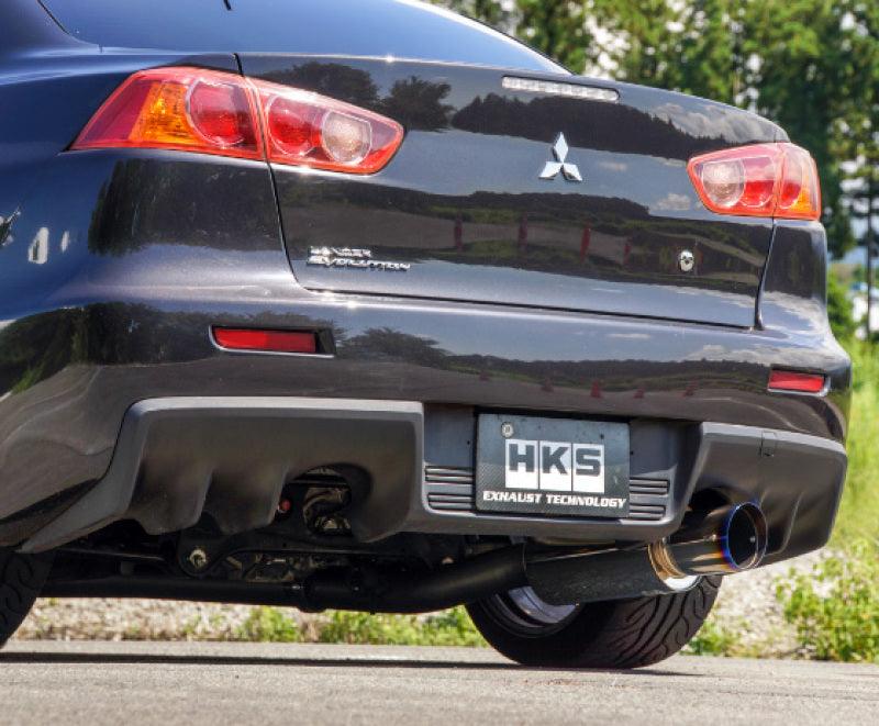 HKS Hi - Power Racing Catback 2008 - 2015 Mitsubishi Lancer EVO X ...