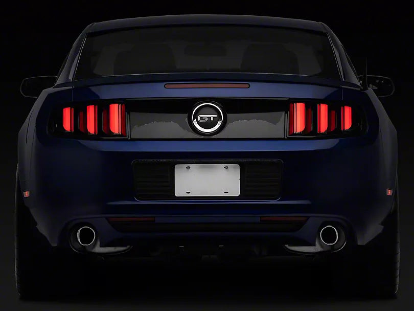 Raxiom 2013 - 2014 Ford Mustang Vector V2 Tail Lights- Black Housing ...