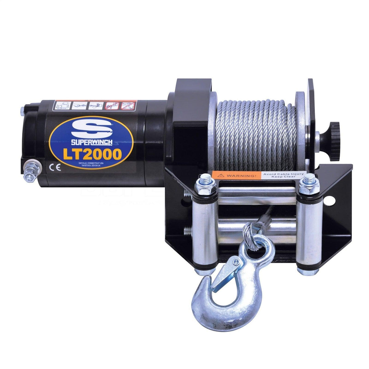 Superwinch 2000 LBS 12 VDC 5/32in x 49ft Steel Rope LT2000 Winch ...