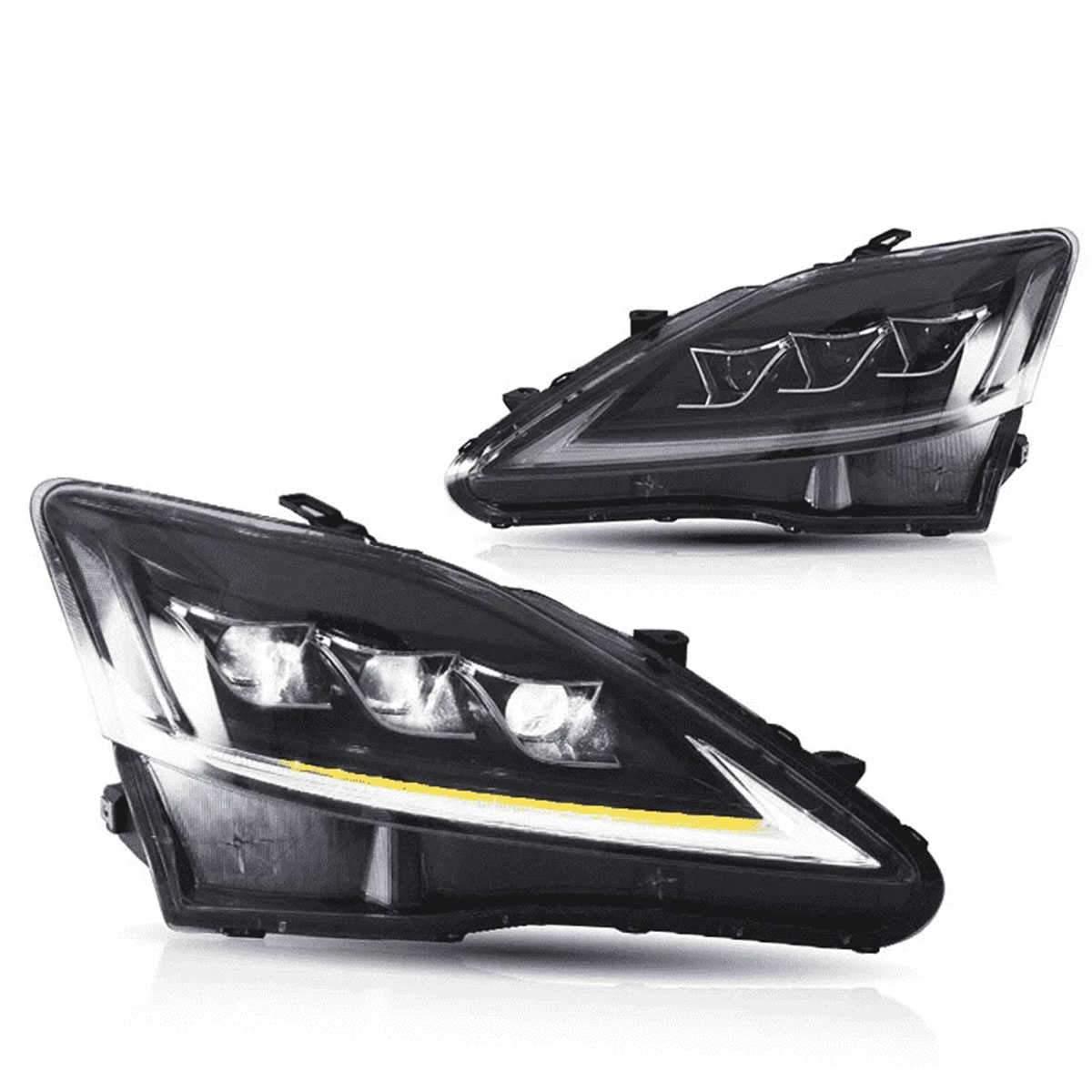 VLAND Full LED Headlights for Lexus IS250 / IS350/ ISF 2006-2013 DRL S ...