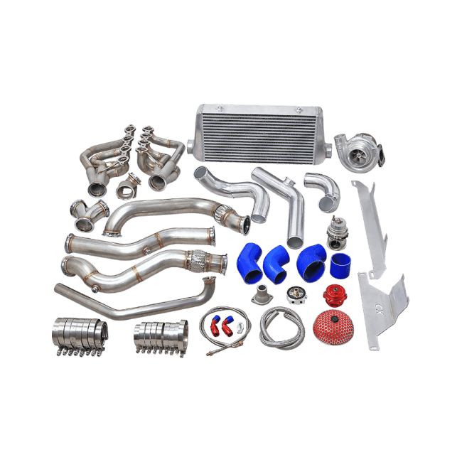 CXRacing Single Turbo Manifold Downpipe Intercooler Kit FOR 74-81 CAMA ...