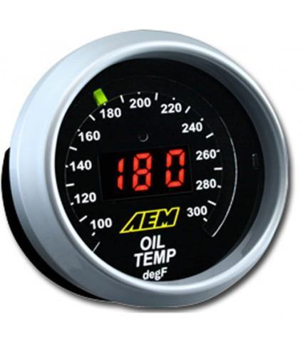 AEM Electronics Oil / Transmission / Coolant Temperature Gauge Digital ...