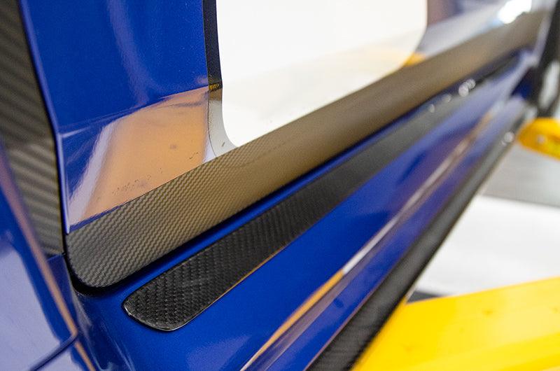 OLM S208 Style Carbon Fiber Side Skirt Trim - Subaru WRX / STI 2015-20 ...