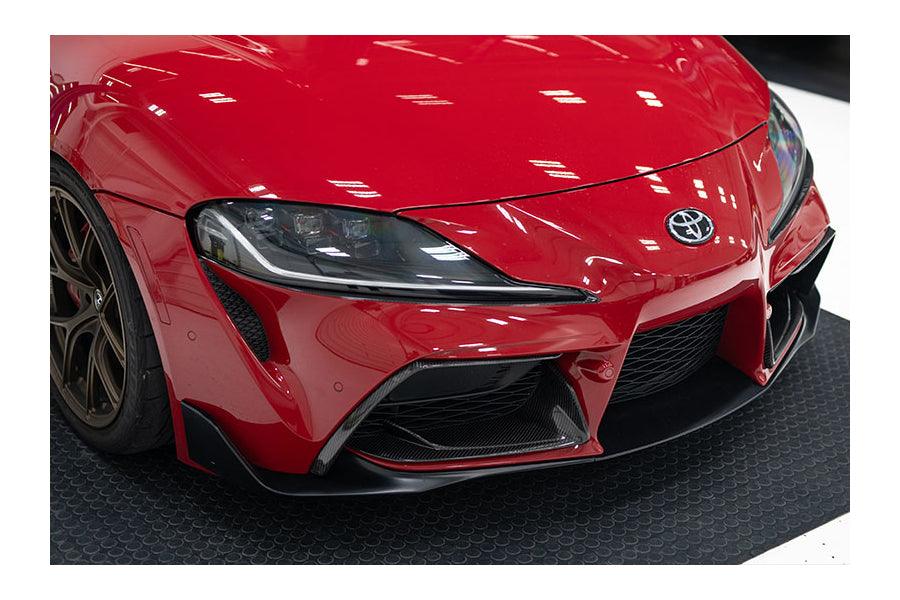 OLM LE Dry Carbon Fiber Front Side Bumper Covers - Toyota Supra 2020 ...