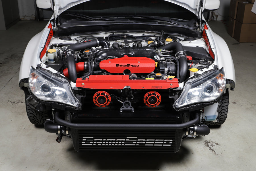 GrimmSpeed 2008-2014 Subaru WRX Front Mount Intercooler Kit Black Core ...
