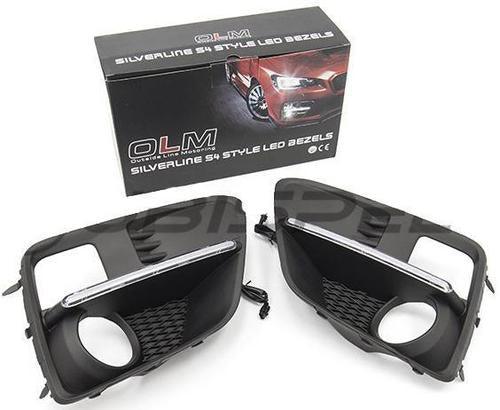 OLM Silverline S4 Style DRL Fog Light Bezels - Subaru WRX / STI 2015-2 ...